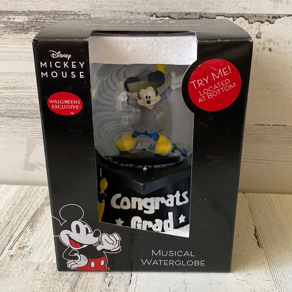 Art | Mickey Mouse Musical Graduation Snow Globe | Poshmark